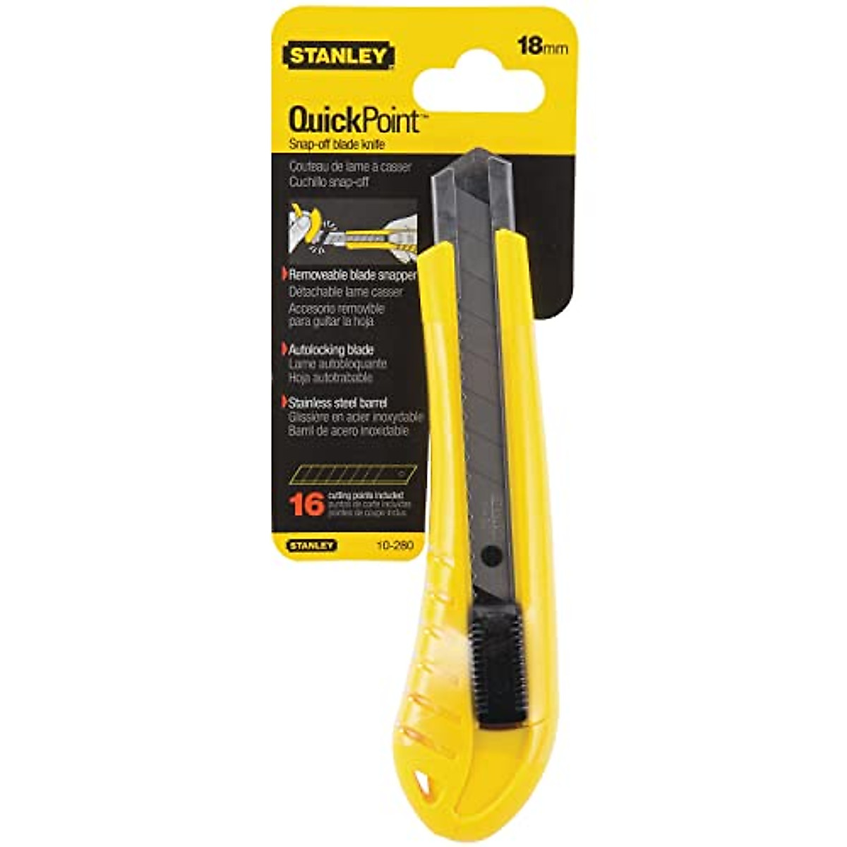 Stanley 10-280 18 mm Quick-Point Snap-Off Knife