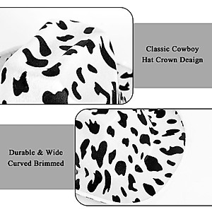 DOCILA Black Cowboy Hat For Women Men DIY Western Cowgirl Hats Felt 2 Pieces Party Costume Dress Hats Valentine Gift Birthday Adjustable Drawstring