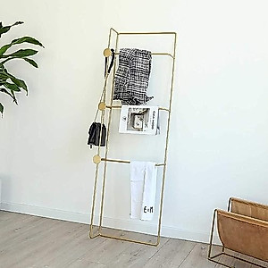 Towel Racks, Towel Rack Towel Rack Freestandimetal Towel Rack for Hangitowels and Bath Towelsload-Bearicapacity Not Easy to Deform Does Not Fade/D/45 * 14 * 145Cm