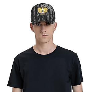 Tavos Army Retired Chief Warrant Officer Emblem Cw2 Trucker Hat for Men - Baseball Snapback Cap Outdoors American Flag