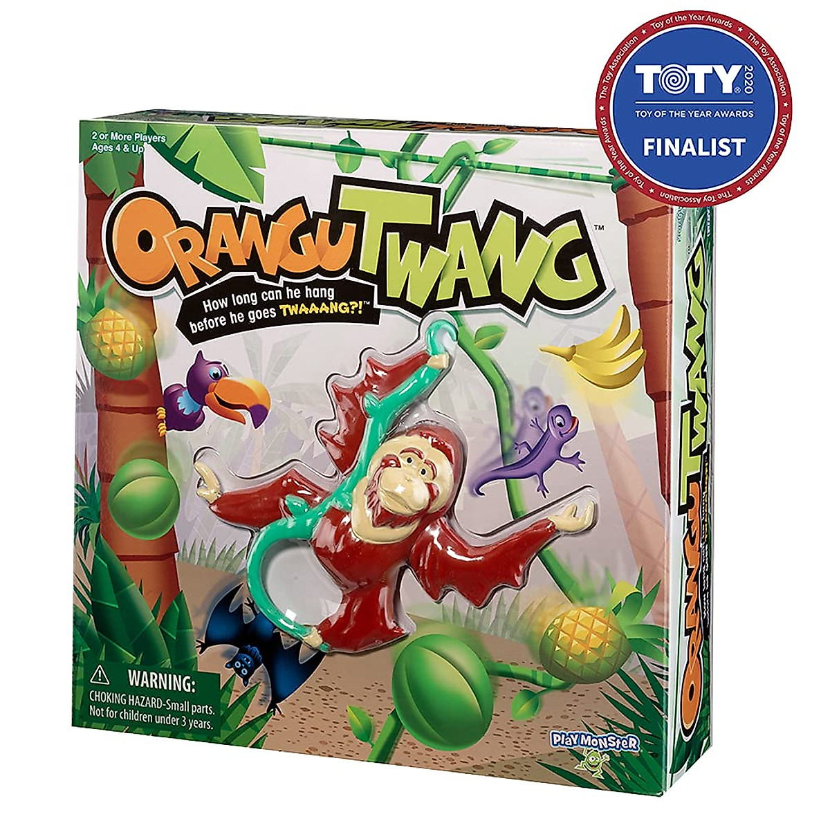 Orangutwang Kids Game - How Long Can He Hang Before He Goes Twaaang?!