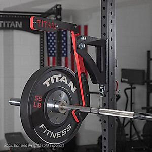 Titan Fitness Rack Mounted Adjustable Monolift Attachments Fits T-3 Series Power Rack, Rated 1,800 LB
