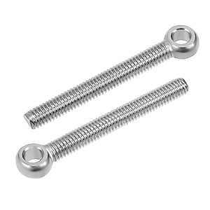 L-A M6 x 55mm Machinery Shoulder Swing Lifting Eye Bolt 304 Stainless Steel Metric Thread （8 PCS）