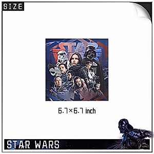 41Pack Star War Party Supplies include 20 plates, 20 napkins 1 Tablecloth for Star War birthday party decoration