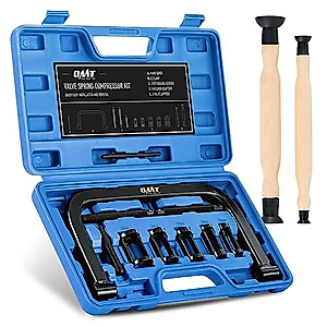 Orion Motor Tech Valve Spring Compressor | 10 Piece Spring Clamp Tool Kit with C Clamp, Collet Pusher Adapters, Extension Rods, and Lever for Car, Motorcycle, ATV, and Small Engine Repairs