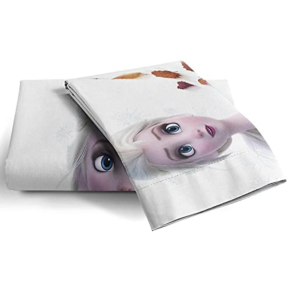 AKARDO Elsa Ice Princess Queen Anime Duvet Covers Soft Microfiber Washed Duvet Cover Set 3 Pieces with Zipper Closure,Beding Set (01,Twin (68"x86"))