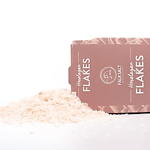 FALKSALT | Pink Himalayan Flake Salt 8.8oz. | Gourmet Finishing Salt Flakes | Handcrafted, Kosher and All Natural Gourmet Salt