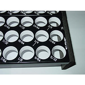 New 5C 64ths-Set Collet Rack Tray Drawer or Bench - with Sizes - Storage Holder 3EE3X12