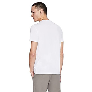 A|X ARMANI EXCHANGE Men's Solid Colored Basic Pima Crew Neck - white - Medium