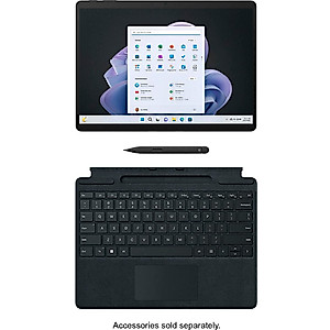 Microsoft Surface Pro 9, 13.3" Touchscreen 2-in-1 Tablet, 12th Gen Intel Core i7-1255U, Intel Iris Xe Graphics, 16GB DDR5 RAM, 512GB SSD, Windows 11h, Graphite, Device Only, with MTC Stylus Pen