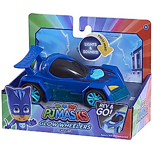 PJ Masks Glow Wheelers Cat-Car, Kids Toys for Ages 3 Up by Just Play