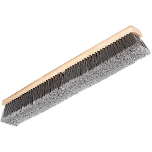 SPARTA 4501423 Flo-Pac Flagged Fine Floor Sweep, Polypropylene Bristles, 24" Block Size, 3" Bristle Trim, Gray