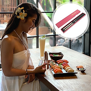 DOITOOL 2pcs Sushi Chopstick Sashimi Chopsticks Point Head Japanese Chopsticks Japanese Sushi Chef Tableware for Home Kitchen Restaurant 150mm