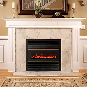 HEATLAND 36" Recessed Wall Mounted Electric Fireplace，Dual Control Remote and Touch Screen, Multiple Colors Adjustable ，750W/1500W Wide Recessed Fireplace Heater, Indoor Heater with Timer