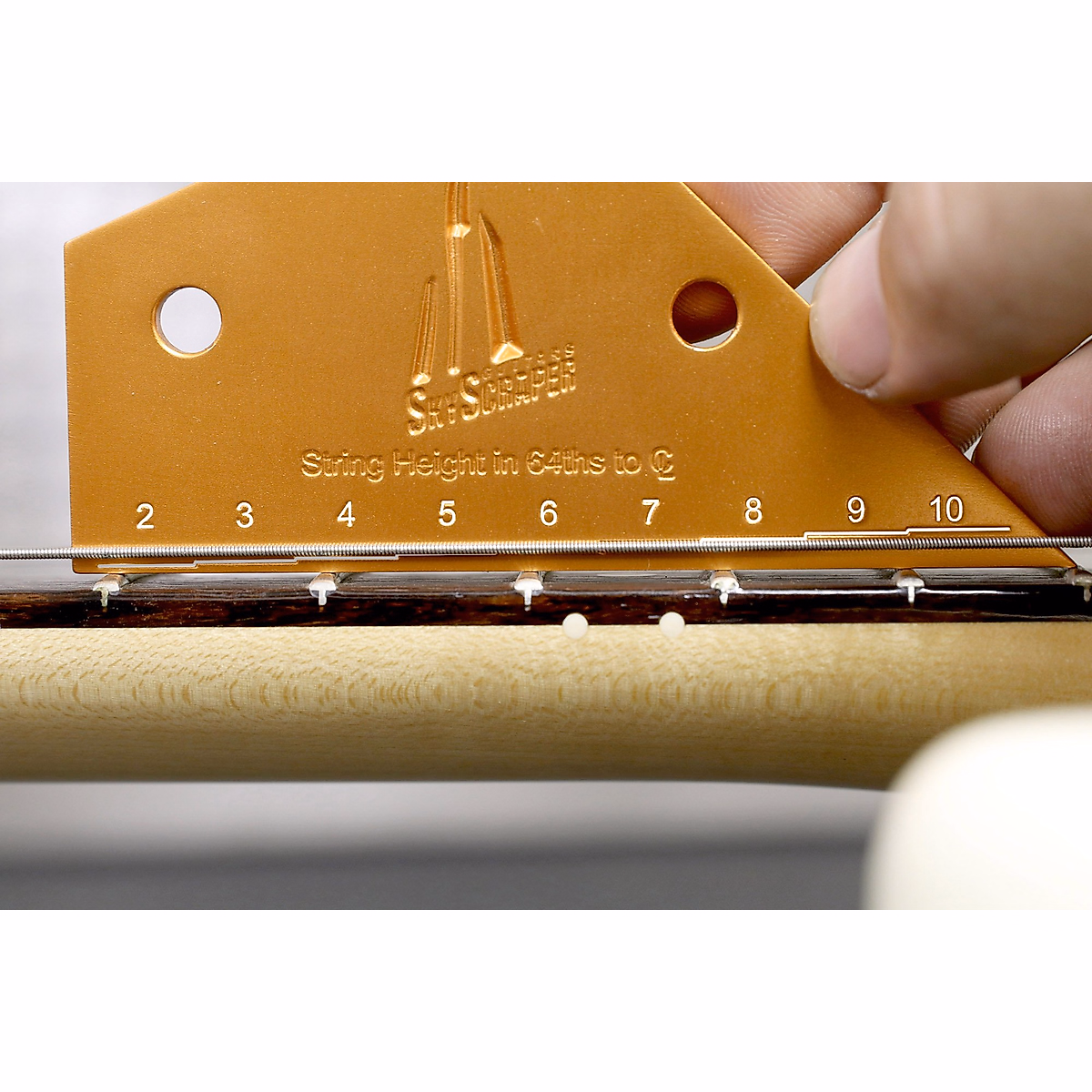 Fret Rocker AND String Height Gauge - Deadly Accurate 100% Made in the USA