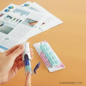 Kokuyo One-Patch Stamp Replacement Sticker, One Patch Hole Reinforcer Sticker Refill, 10 Rolls of 200 Stickers, 2000 Reinforcement Stickers, Japan Import (TA-PS3X5N)