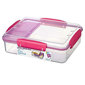 System Lunch to Go, Polypropylene, 3 Compartments, 0.97 LT, Assorted