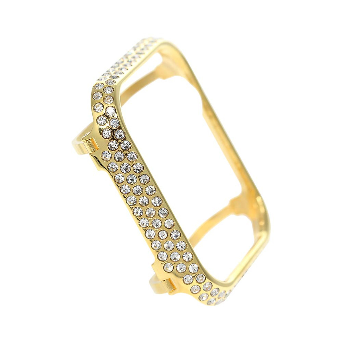 HJINVIGOUR Bling Luxury Rhinestone Crystal Diamond Protective Cover Case Bezel Compatible Apple Watch Series 4 5 6 SE 40mm 44mm Series 3 2 1 38mm 42mm