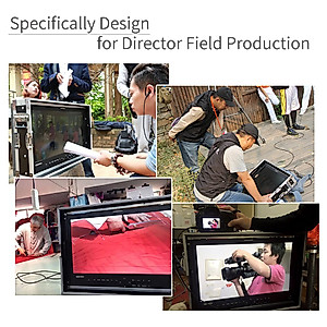 SEETEC P173-9HSD-CO 17.3 Inch Carry on Broadcast Production Director Monitor with 3G-SDI HDMI YPbPr Input and Output Aluminum Design Full HD 1920×1080