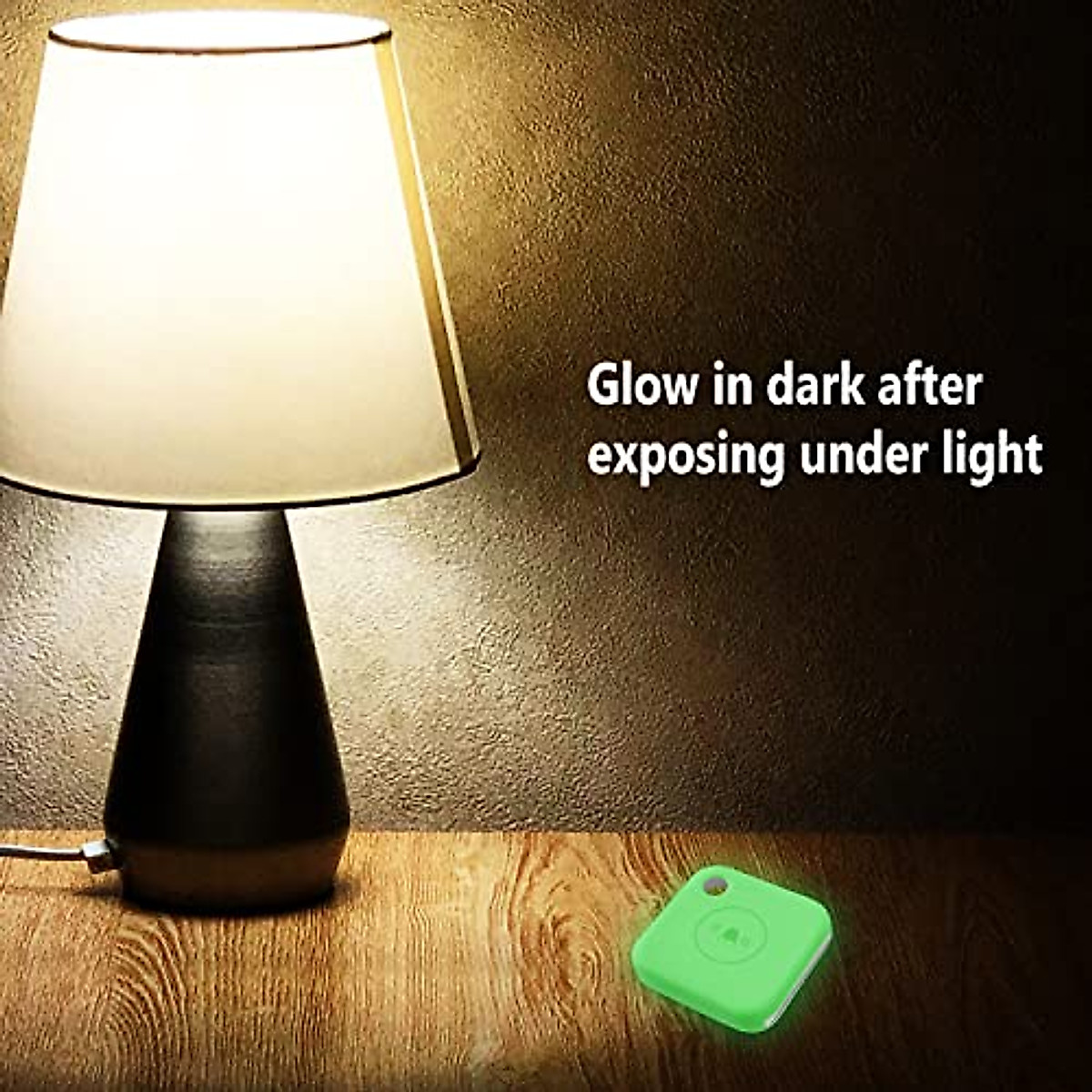 Geiomoo Silicone Case Compatible with Tile Mate 2020, Tile Mate 2018, Protective Cover with Carabiner (Luminous Green)