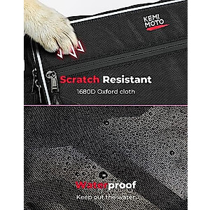 KEMIMOTO UTV Storage Bag Compatible with Pioneer 1000-6 RZR XP 1000 4 Can-Am Defender MAX Water-resistant Backseat Storage Bag 1680D Oxford cloth Backseat Organizers