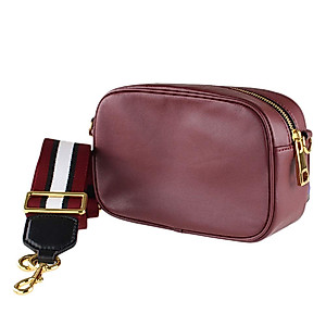 Marc Jacobs M0014465 Sultry Red With Gold Hardware Flash Collection Women's Leather Crossbody Bag