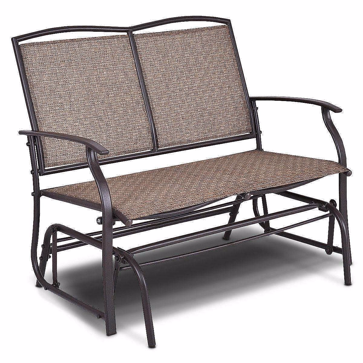 UYSB Patio Glider Rocking Bench Double 2 Person Chair Loveseat Armchair Backyard New Chair Rocking Chair Rocker Chair Rocker Camp Chair Rocker Recliner Rocking Camp Chair Rocking Chairs
