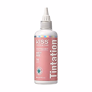 Kiss Tintation Semi-Permanent Hair Color 5 Ounce (Dusty Rose)