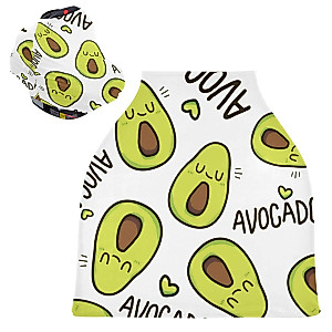 Nursing Cover Breastfeeding Scarf Avocado- Baby Car Seat Covers, Stroller Cover, Carseat Canopy (k9)