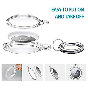 Clear Case for Airtag, Smidream Soft TPU 360 Degree Protection Airtag Case, Waterproof Protective Cover AirTag Holder with Key Ring for Luggage, Dog, Cat, Pet ( Protective Film Included ) (4 Pack)