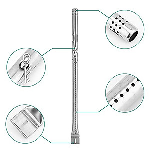 Grill Replacement Parts Kit for Charbroil Advantage Series 4 Burner 463240015 463344015 463240115 463343015 463433016 463432215 Models. Grill Burner Tube, Heat Plate, Crossover Tube and Igniter Kit.