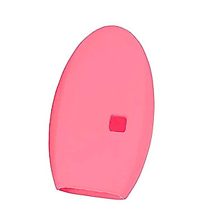 2Pcs EXUNTECH Silicone 5 Buttons Smart Key Fob Skin Cover Case Protector Keyless Jacket Remote Holder for 2019 2018 2017 Nissan Armada Rogue Maxima Altima Sedan Pathfinder KR5S180144014, Black Pink