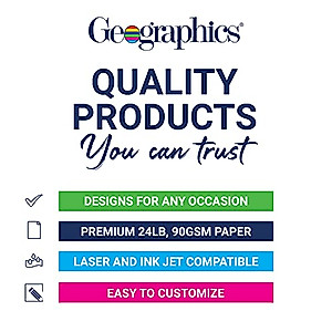 Royal Consumer Geographics Back to School Letterhead 8.5 x 11 inches, 100/Pack (47587)