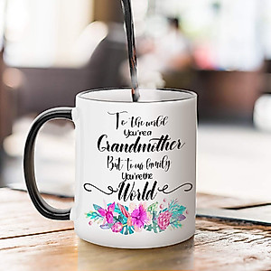 Fatbaby Grandma Birthday Gifts Mug for World Best Grandmother,Mother's Day Grandma Coffee Mug for Nana, Abuela, Granny, Mimi from Grandson,Granddaughter, Grandkids, Grandchildren