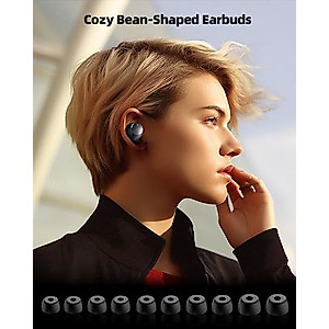 Skysay Wireless Earbuds ENC Noise Cancellation Bluetooth 5.3 Headphones Stereo Ear Buds with Digital Power Display, 100 Hrs Standby Time (Indigo)