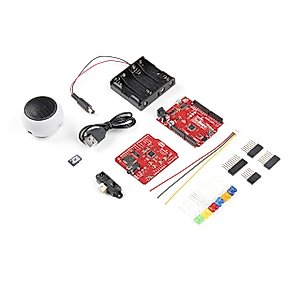 SparkFun Proximity Sensing Kit - Includes SparkFun Redboard Qwiic Infrared Proximity Sensor Hamburger Speaker SparkFun MP3 Shield LED Rainbow Pack 4X AA Battery Holder microSD Card and More