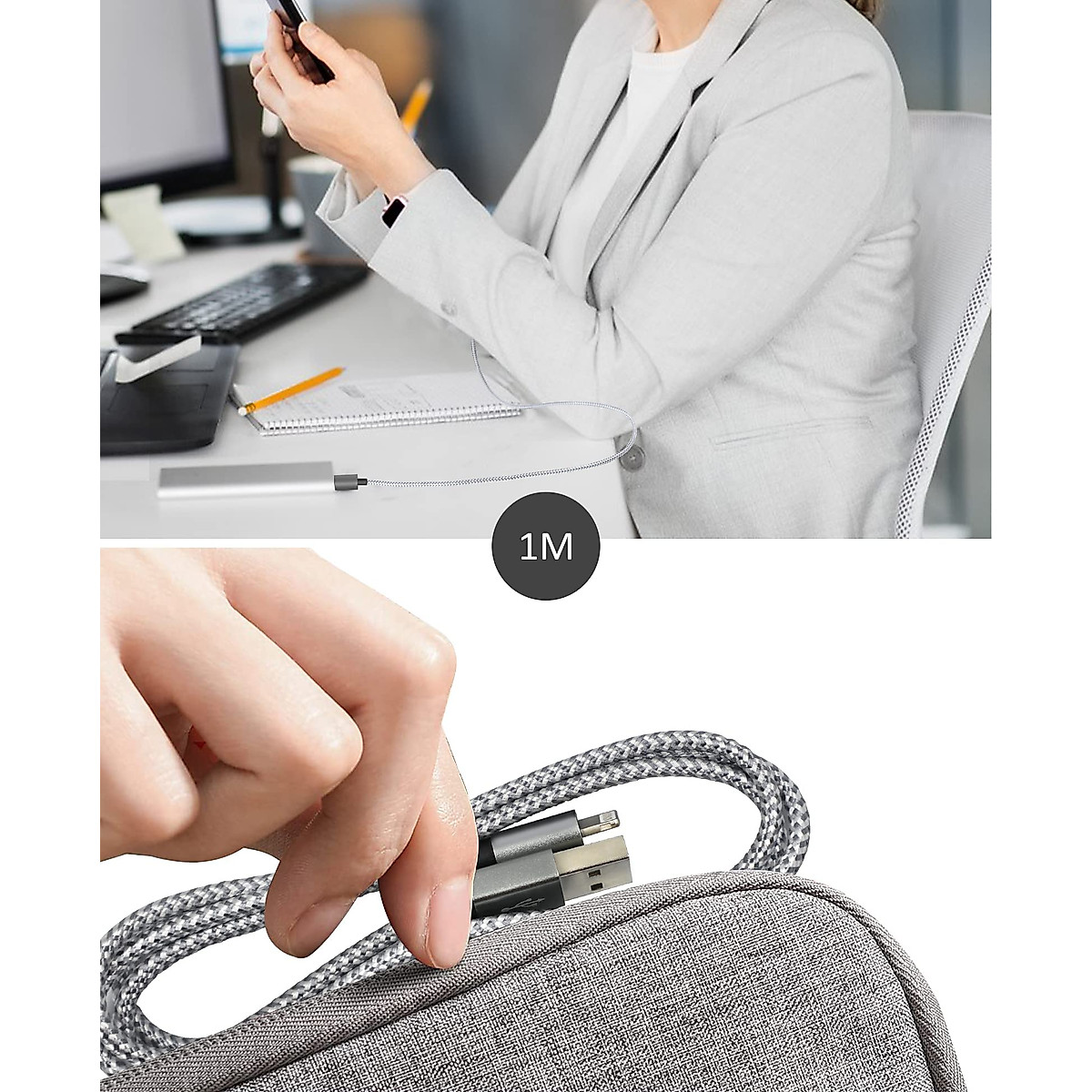 IDISON 6Pack [MFi Certified] iPhone Charger 3/3/6/6/10/10FT iPhone Charger Cord High Speed USB Cable Compatible iPhone14/13/12/11 Pro Max/XS MAX/XR/XS/X/8