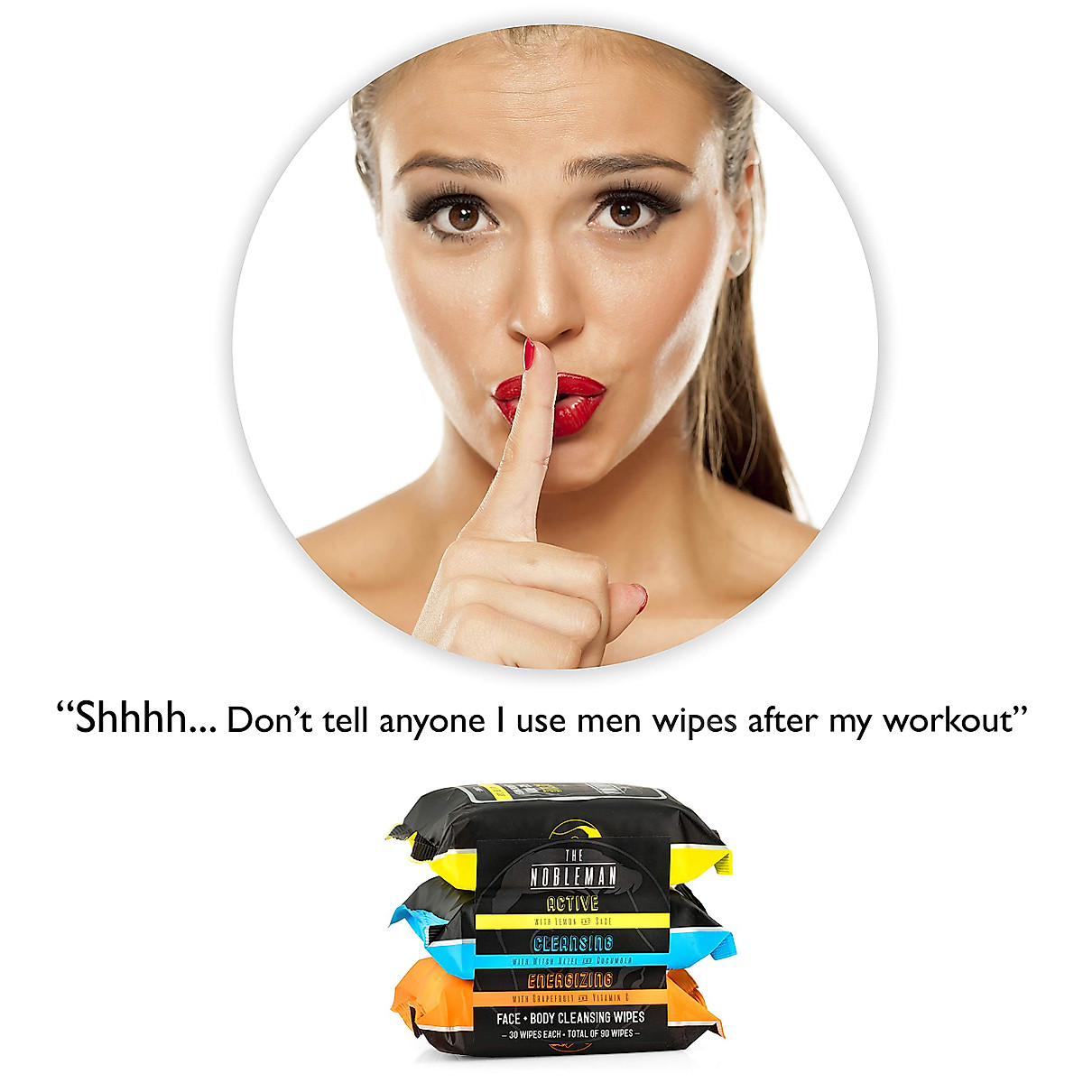 Men's Active/Cleansing/Energizing Face + Body Cleansing Wipes - 3 Pack (90ct)