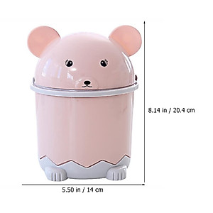 Toyvian 3Pcs Mini Desk Trash Can with Lid Waste Paper Basket Trash Bin Tiny Trash Can Waste Basket Tiny Trash Can Cute Trash Can Mini Baskets Desk Trash Can Desktop Trash Can Recycle Bin with Lid