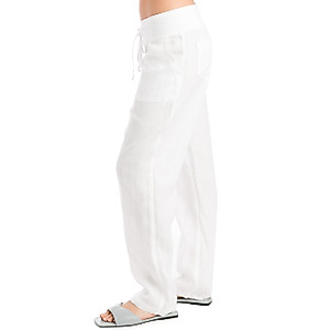 Hard Tail Women's Straight-Up Linen Pant White XL