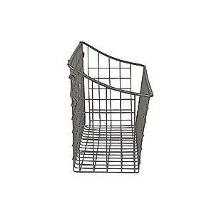 Spectrum Pegboard & Wall Mount Wire Basket Extra Large (Industrial Gray) - Storage & Organizer for Garage, Tools, Shed, Home, Work Bench, Crafts, & More