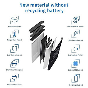 Cleantt Galaxy J3 Battery, 2600mAh Li-ion Replacement Battery for Samsung Galaxy Grand Prime G530, Galaxy J5, Galaxy J3,J320A J320V EB-BG530BBC J5-G530P