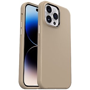 OtterBox iPhone 14 Pro Max (ONLY) Symmetry Series Case - Dont Even CHAI (Brown), Ultra-Sleek, Wireless Charging Compatible, Raised Edges Protect Camera & Screen