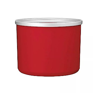 1½ Quarts Automatic Frozen Yogurt, Ice Cream & Sorbet Maker, Easy-Lock Lid with Large Spout, Red