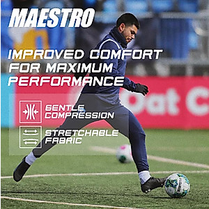 Maestro Grip Socks – Anti-Slip Socks for Men and Women – Soccer, Football, Basketball, Hockey Non-Slip Socks (as1, alpha, s, regular, regular, Black)