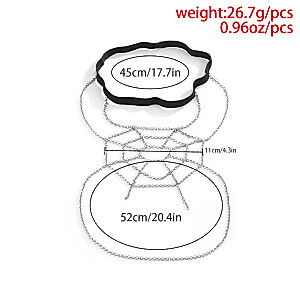 Kenjudess Punk Spider Web Leg Chain Elastic Sexy Thigh Chain Belly Dance Body Chain Summer Beach Wedding Accessories for Women