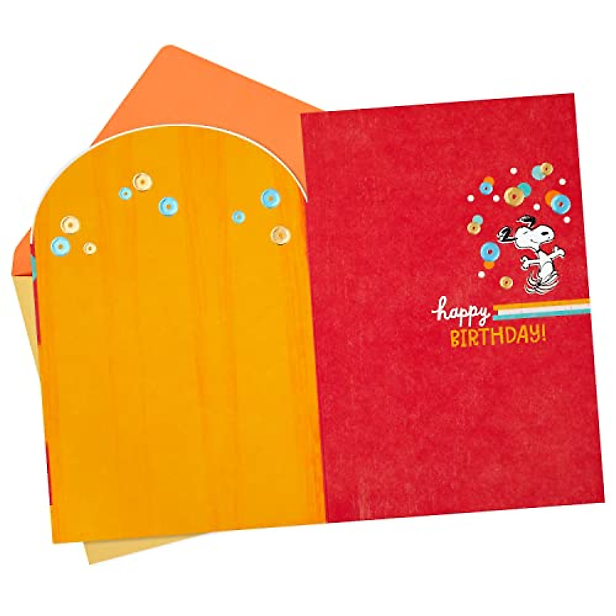 Hallmark Peanuts Birthday Card (Snoopy, Happy Dance)