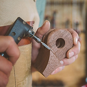 Kutzall Extreme Taper Rotary Burr, 1⁄8" Shaft, Very Coarse - Woodworking Attachment for Dremel, Foredom, DeWalt, Milwaukee. Abrasive Tungsten Carbide, 1⁄8" (3.1mm) Dia. X 7⁄8" (22.2mm) Length TX-18-EC