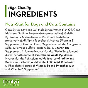 Tomlyn Nutri-Stat Malt-Flavored High Calorie-Nutritional Gel for Dogs & Cats, 4.25oz