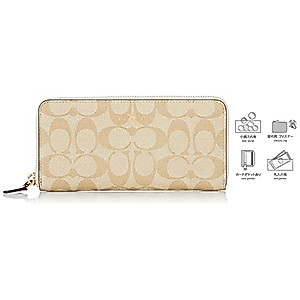 COACH(コーチ) Women Wallet, Light Khaki/Chalk, One Size